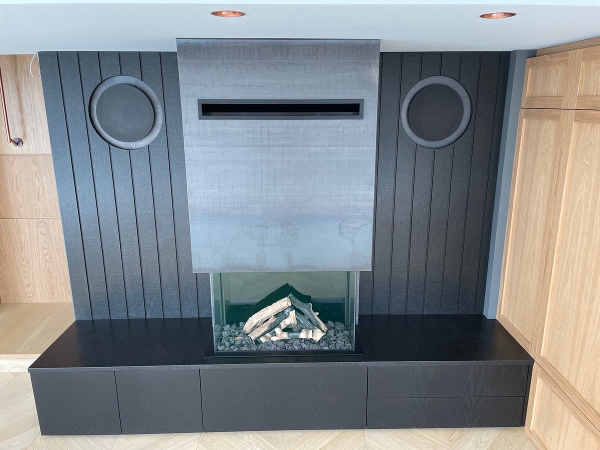Gaasikamin 3-klaasiga M-design True Vision 850DC graniit Nero Assoluto ...